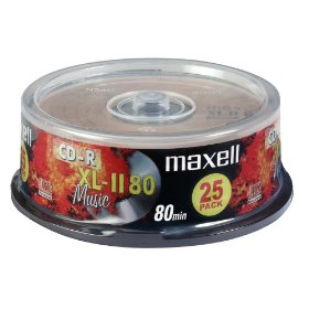 Maxell Digital Audio Blank CD CD-R XL-II - 25 Spindle Pack www.cvbmedia ...