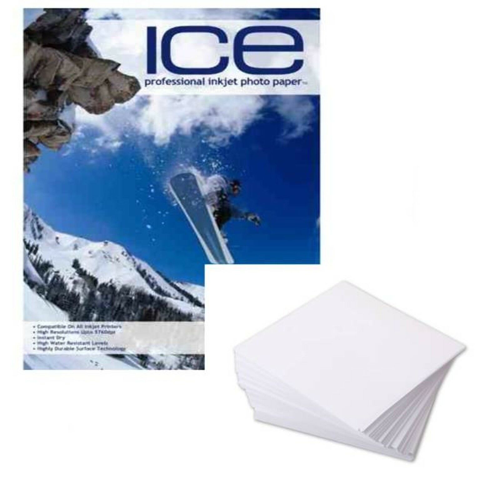 ICE A4 Matte Double Sided Very Thick Photo Paper/Card 300gsm 1000 ...